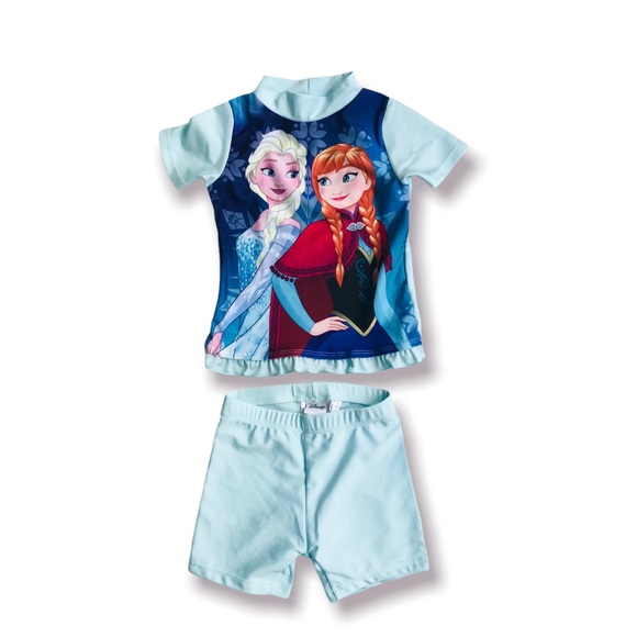 Disney | Swim | Nwt Disney Frozen Rashguard Set 824 Months | Poshmark